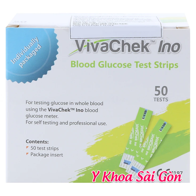Que Thử Tiểu Đường Vivachek Ino (Hộp 50 Test) - Y Khoa Sài Gòn