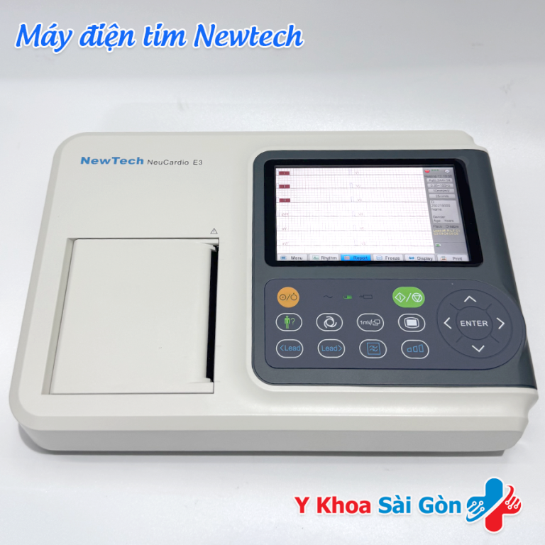 Máy Điện Tim 3 Kênh Newtech E3 - Y Khoa Sài Gòn
