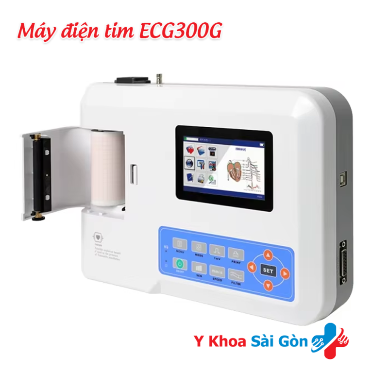 Máy Điện Tim ECG300G Có Phần Mềm - Y Khoa Sài Gòn